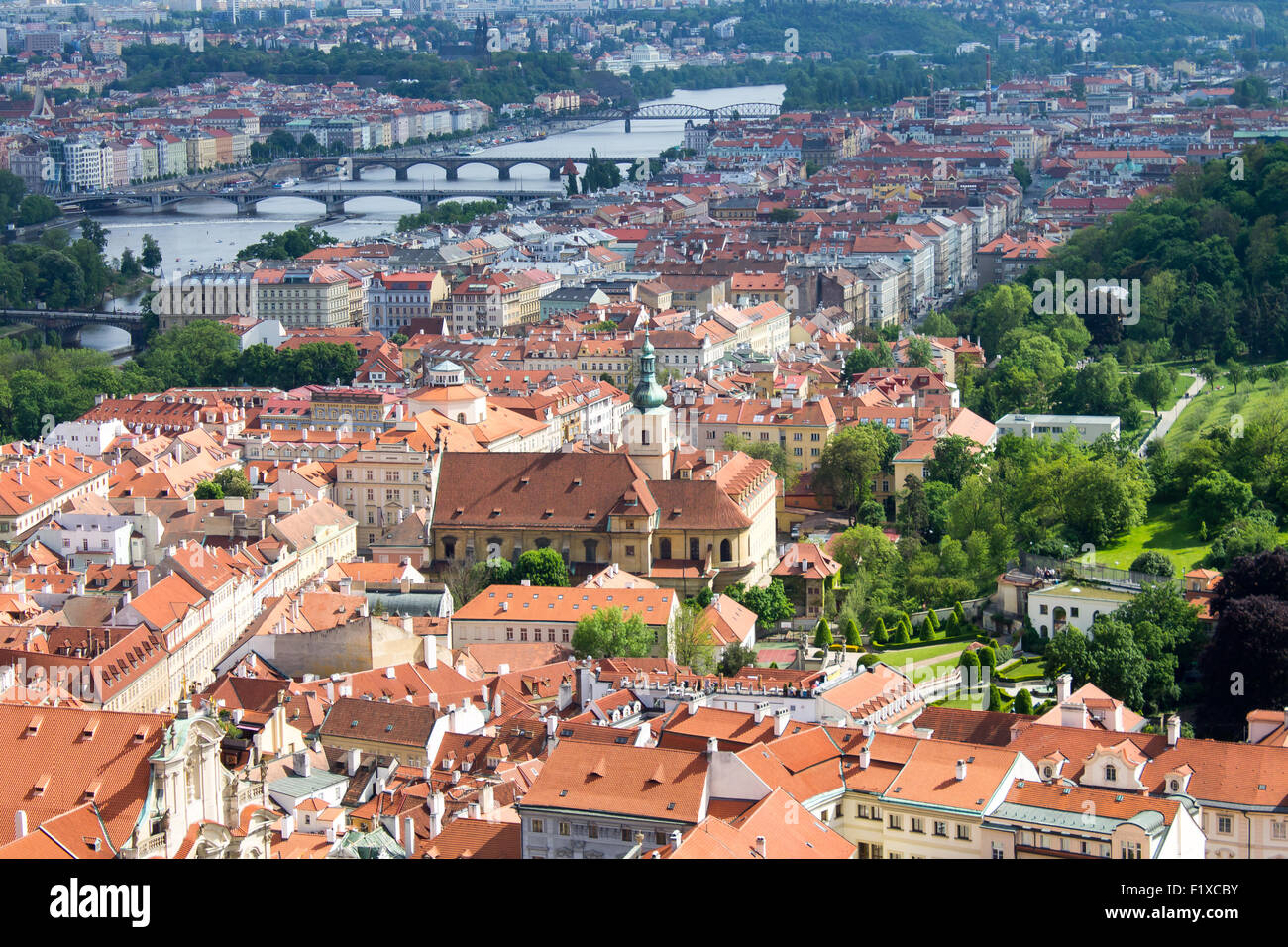 Cityscape in Prague, capital of Czech Republic Stock Photo - Alamy