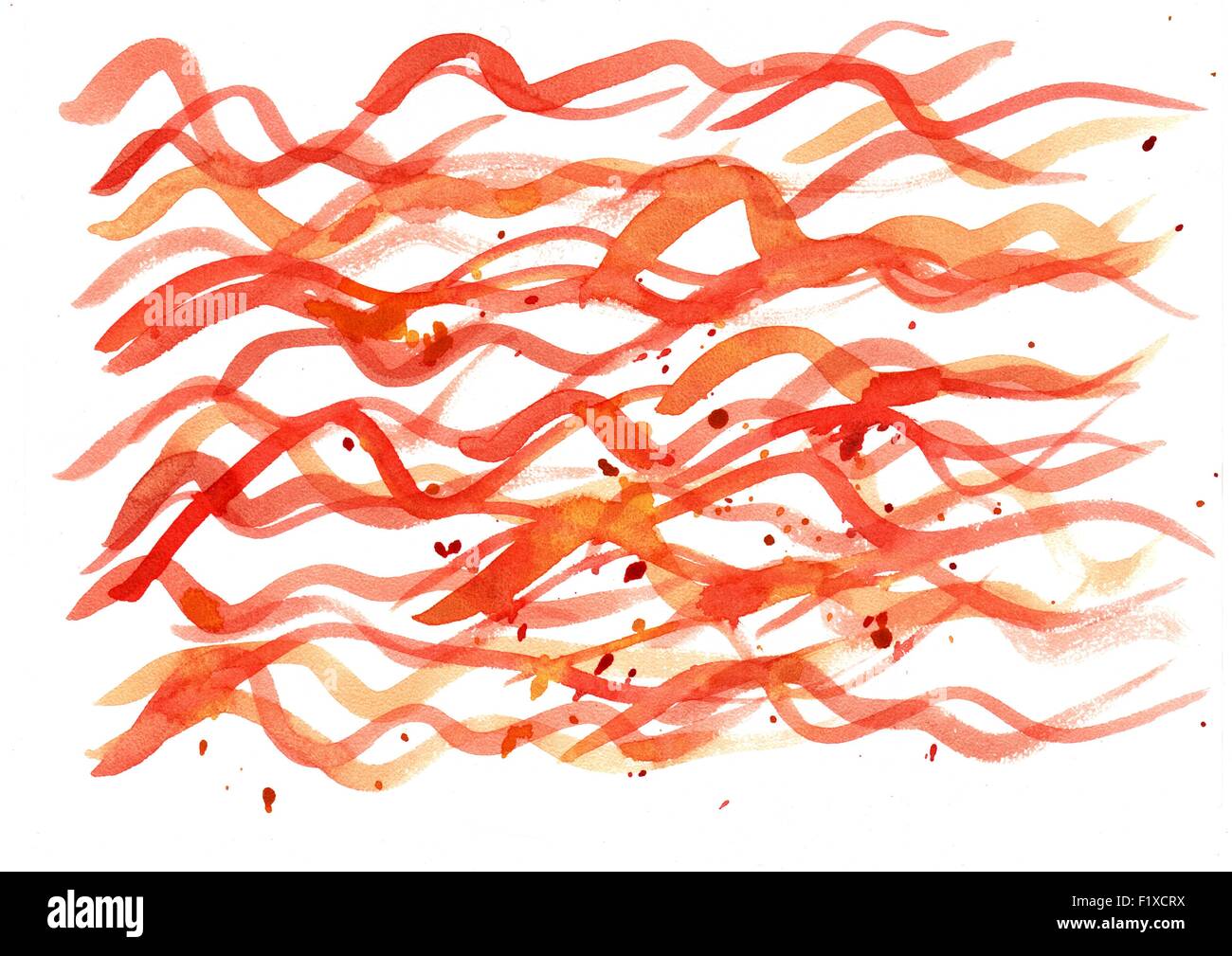 Light watercolor background fuzzy horizontal stripes drawing hands ...