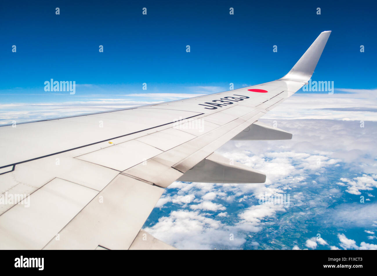 View from air plane,Japan Stock Photo - Alamy