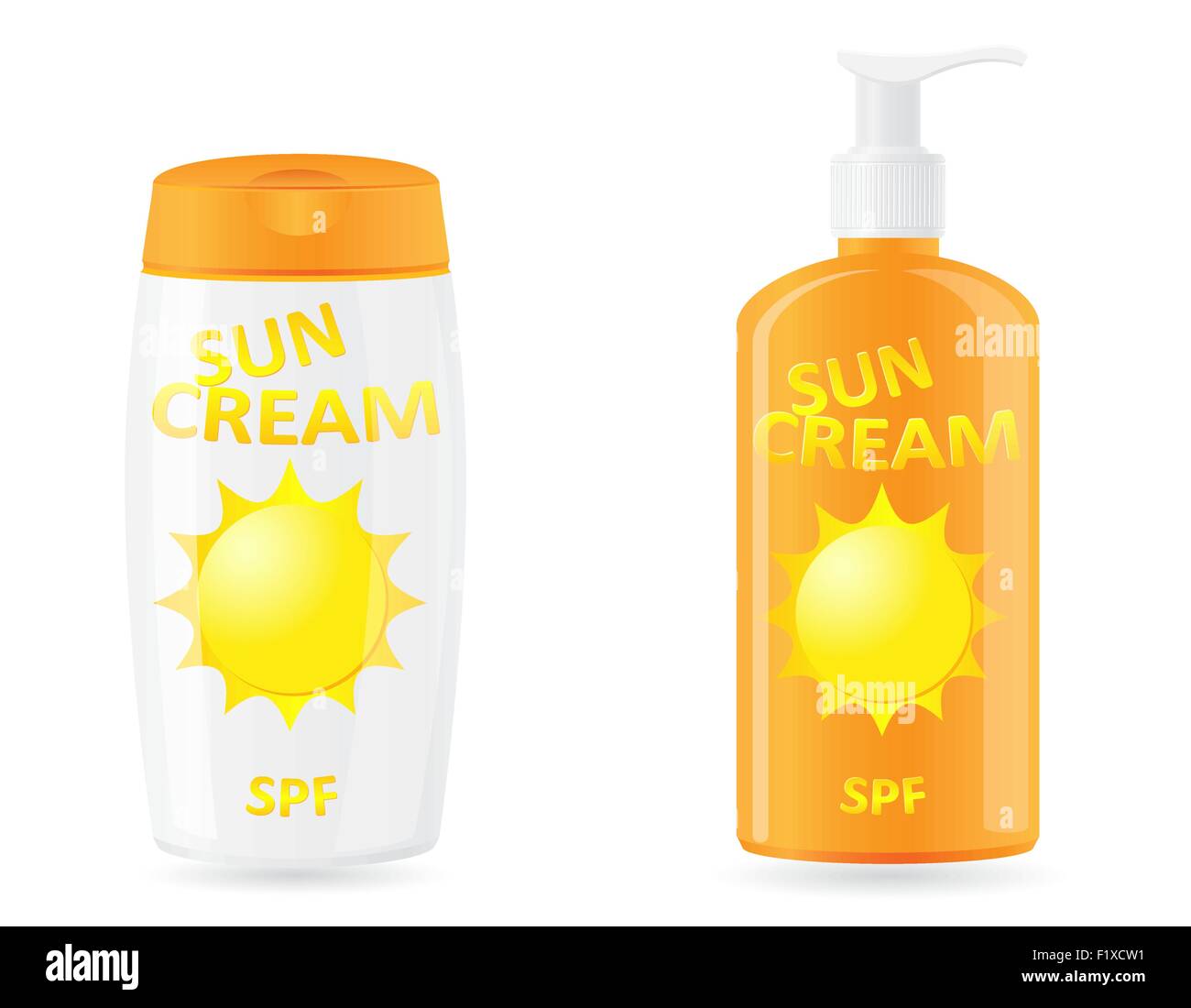 sun cream vector illustration isolated on white background Stock Vector ...