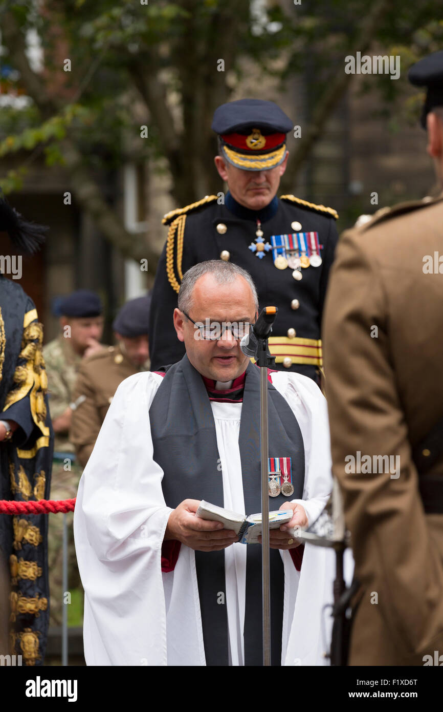 York, UK. 8th September, 2015. The Queens Ghurka Signals Regiment ...