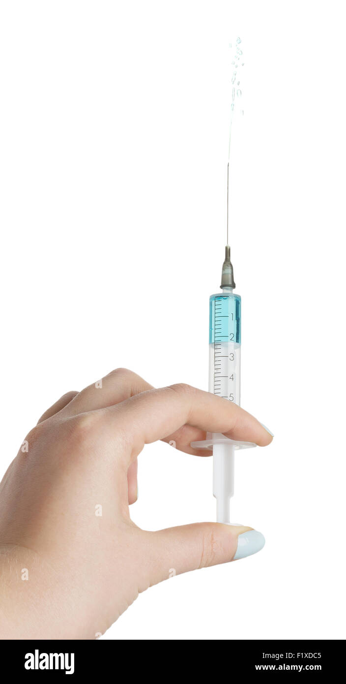 hand holding syringe Stock Photo - Alamy