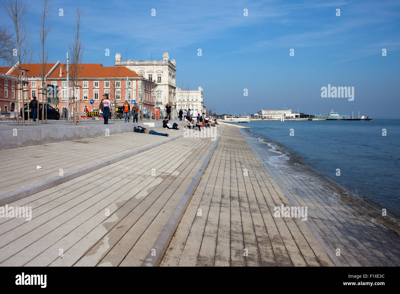 Portugal, Lisbon, Ribeira das Naus - Frente Ribeirinha waterfront at ...