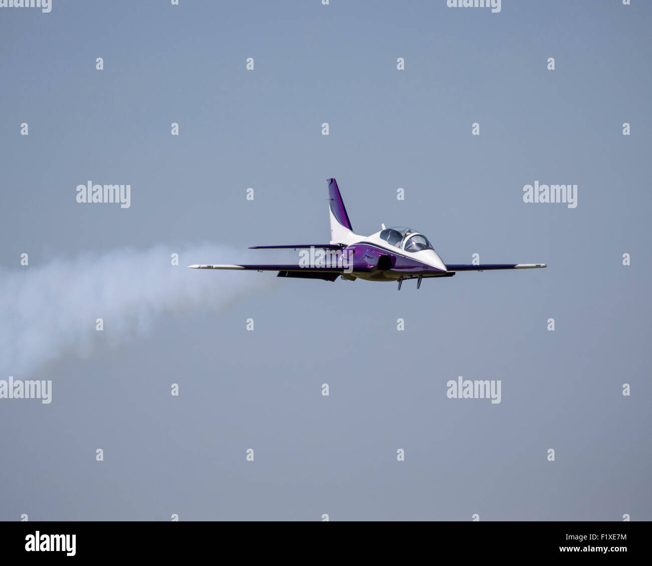 Radio controlled model jet aircraft flying at the 2015 Shoreham air ...