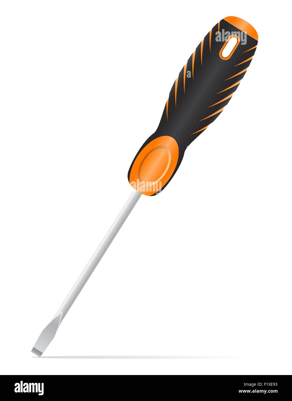 tool screwdriver flat vector illustration isolated on white background ...