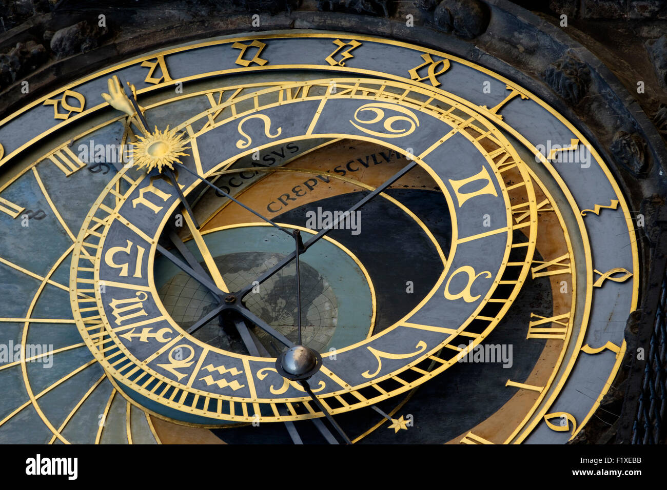 Astronomical clock in Prague, Czech Republic, Europe Stock Photo - Alamy
