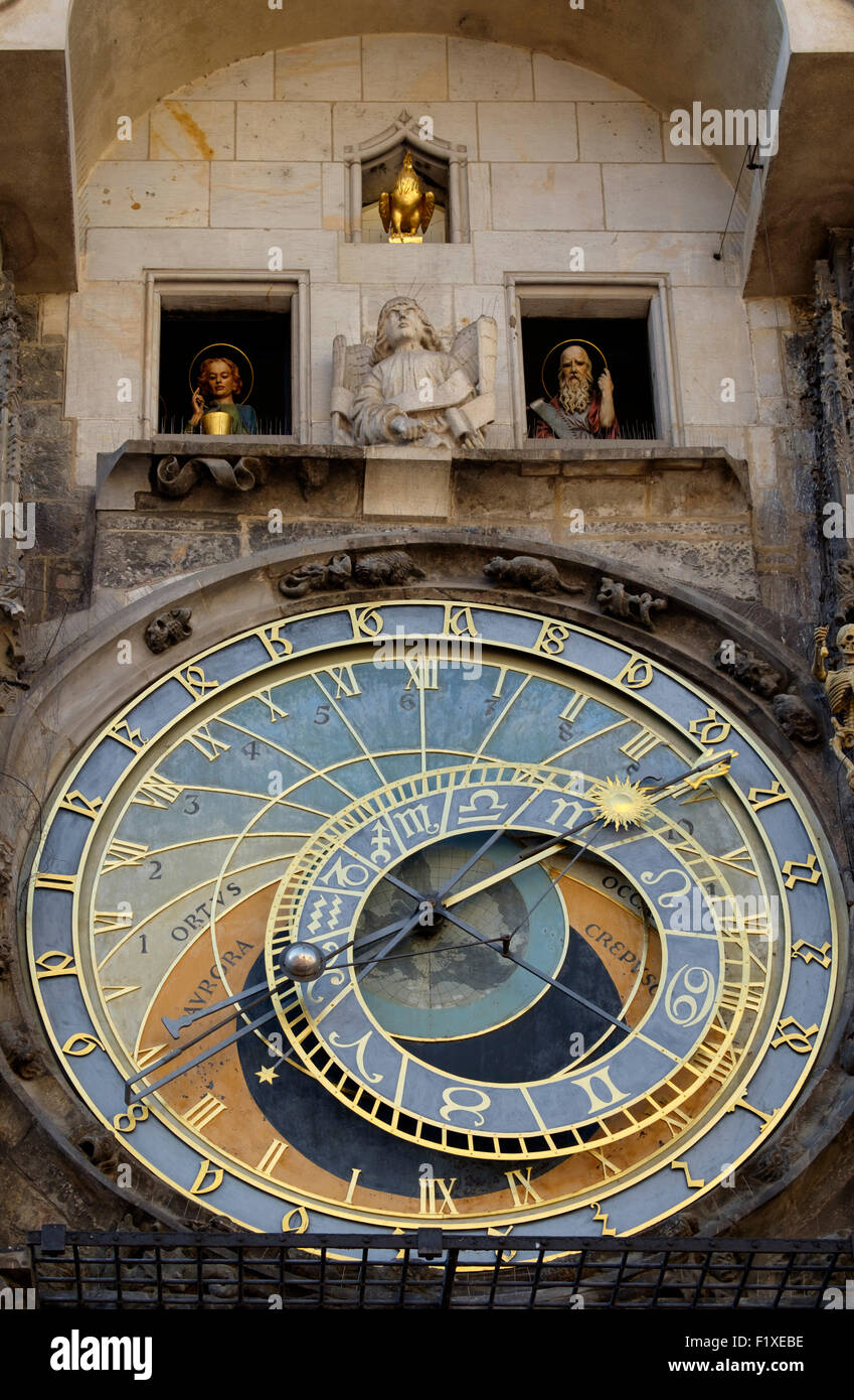 Astronomical clock in Prague, Czech Republic, Europe Stock Photo - Alamy