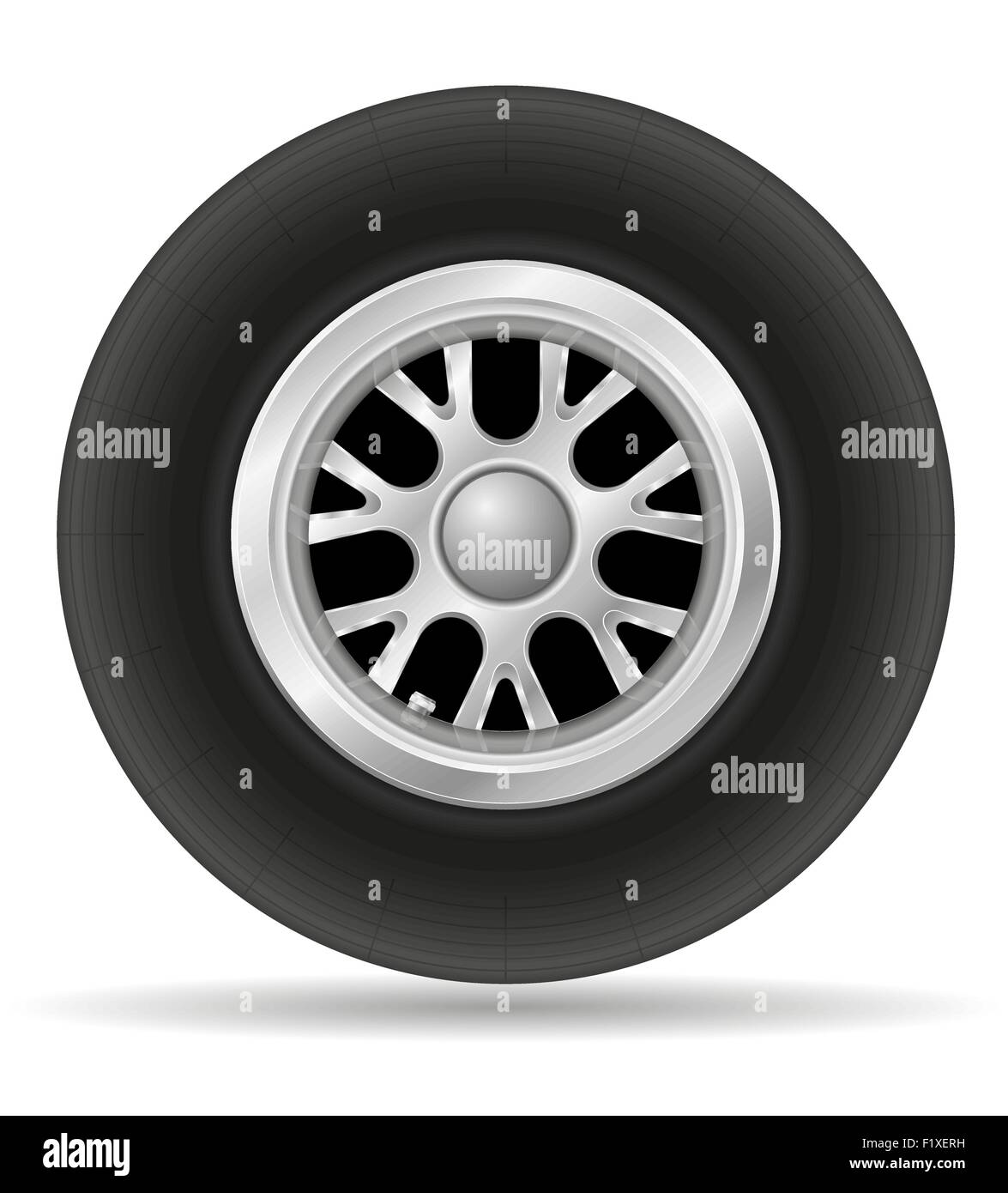 wheel for racing car vector illustration EPS 10 isolated on white ...
