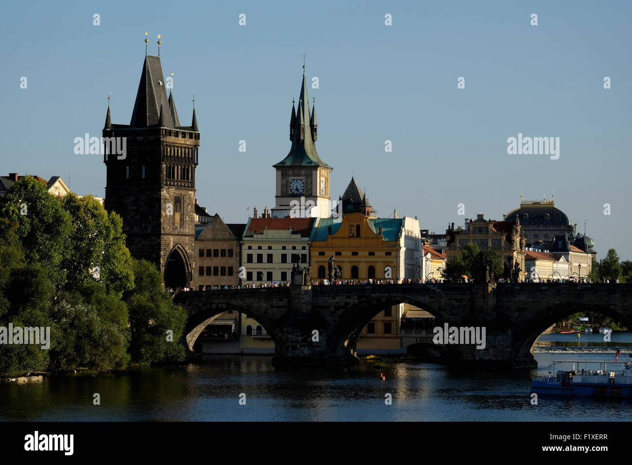 Old Town Bridge Tower, Charles Bridge, in Prague, Czech Republic, Europe Stock Photo - Alamy