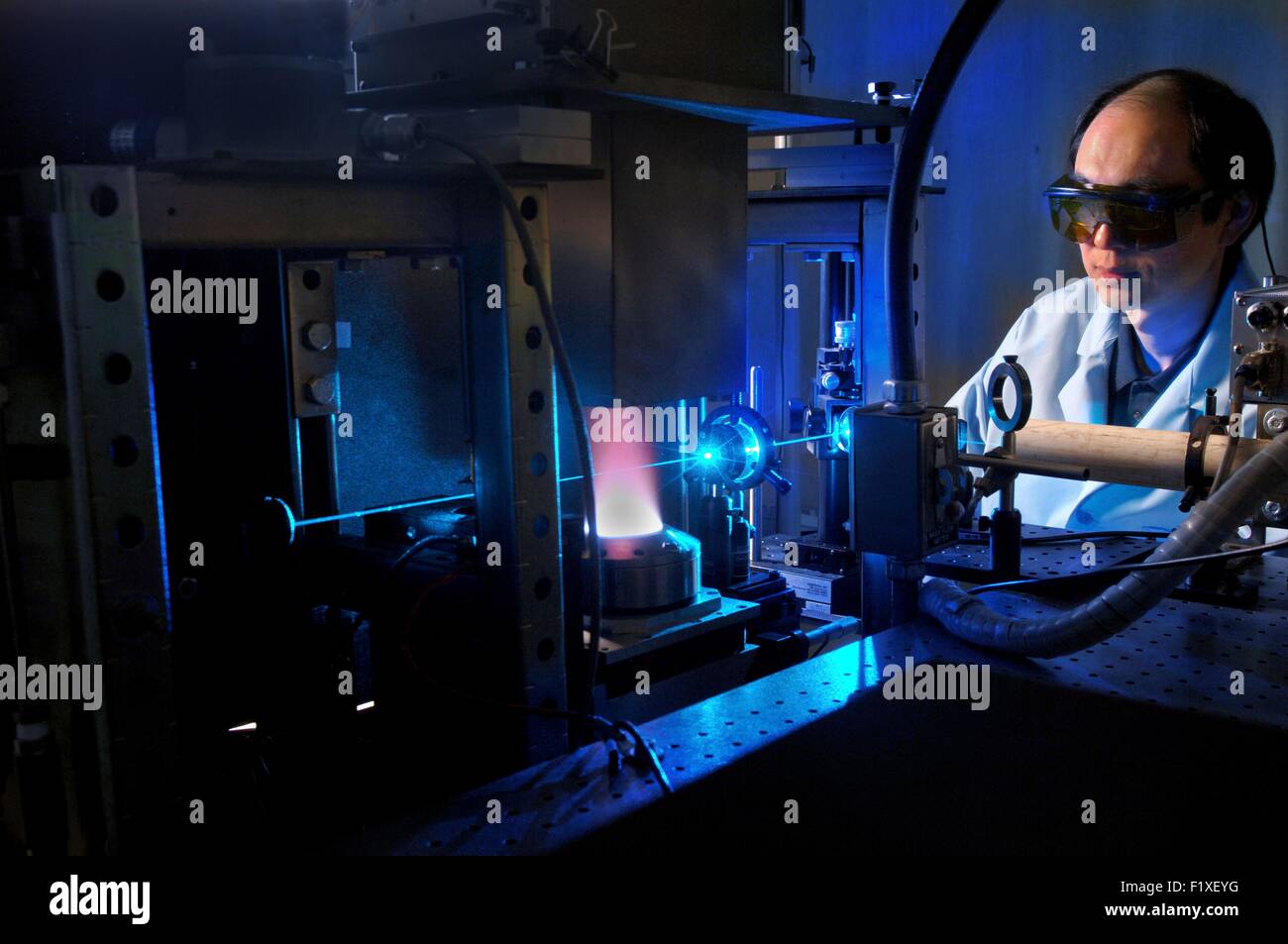 Laser rayleigh light hi-res stock photography and images - Alamy