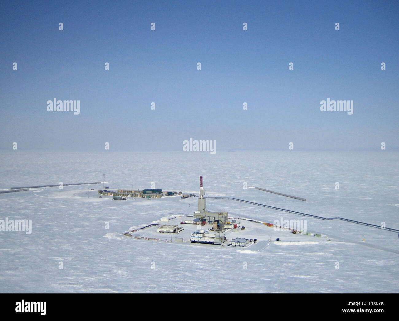 Aerial natural gas test well hi-res stock photography and images - Alamy