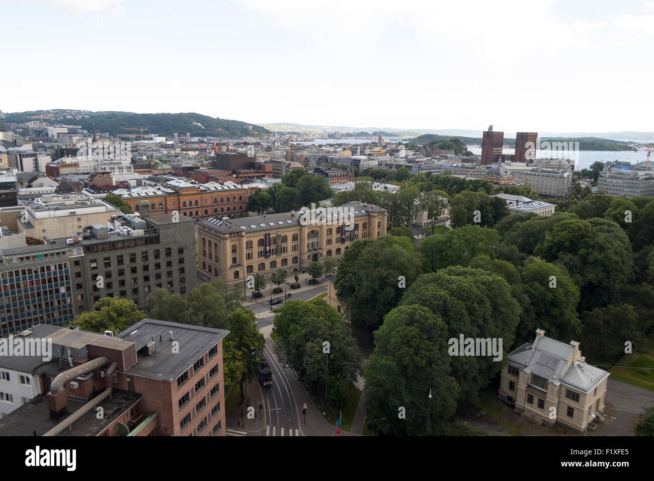 Aerial view of the Oslo, Norway Stock Photo - Alamy