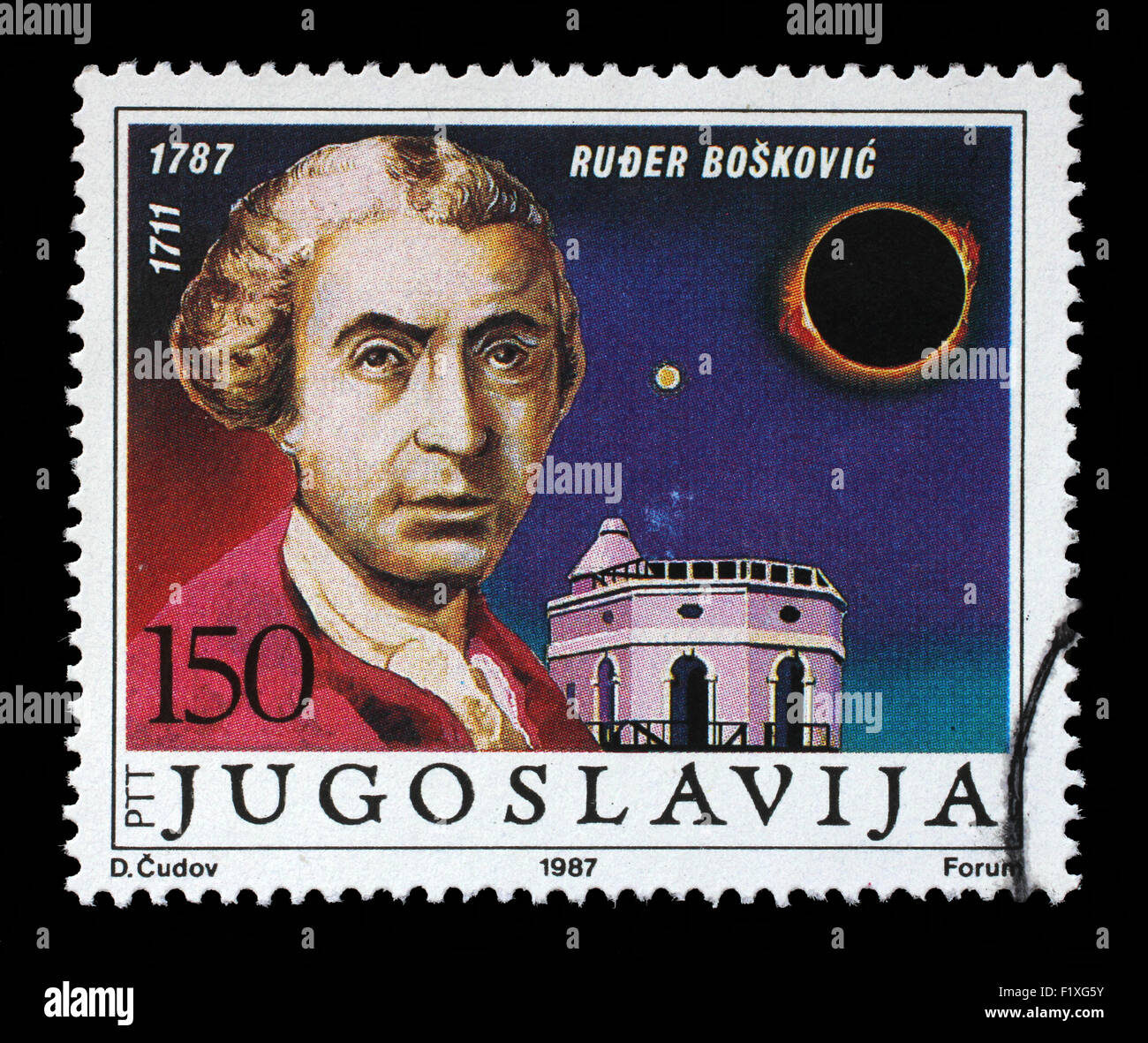 Stamp printed in Yugoslavia shows The 200th Anniversary of the Birth of ...