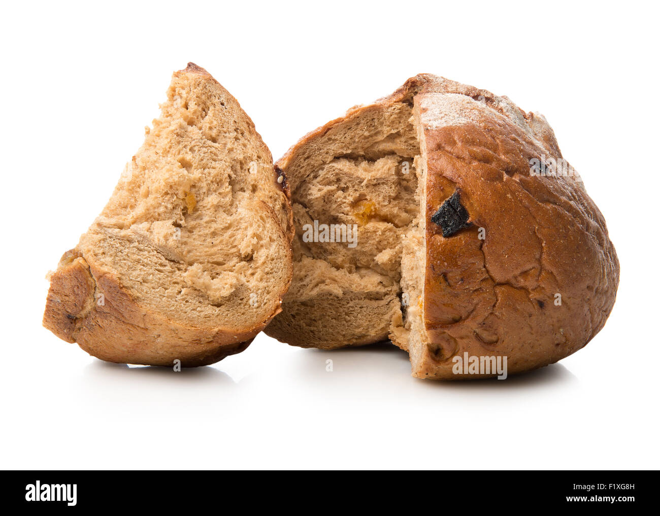 Fragrant bread isolated on a white background Stock Photo - Alamy