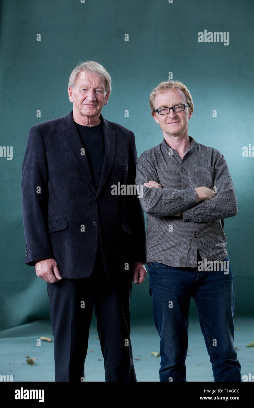 Jim Crumley (left), author, and Adam Thorpe, the British poet and ...
