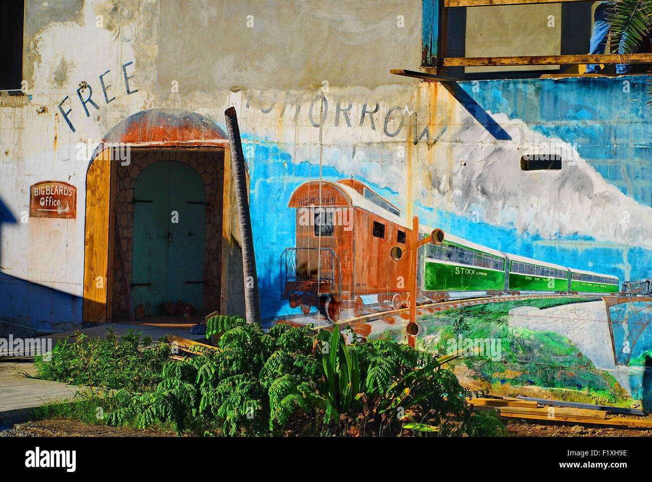 Train mural hi-res stock photography and images - Alamy