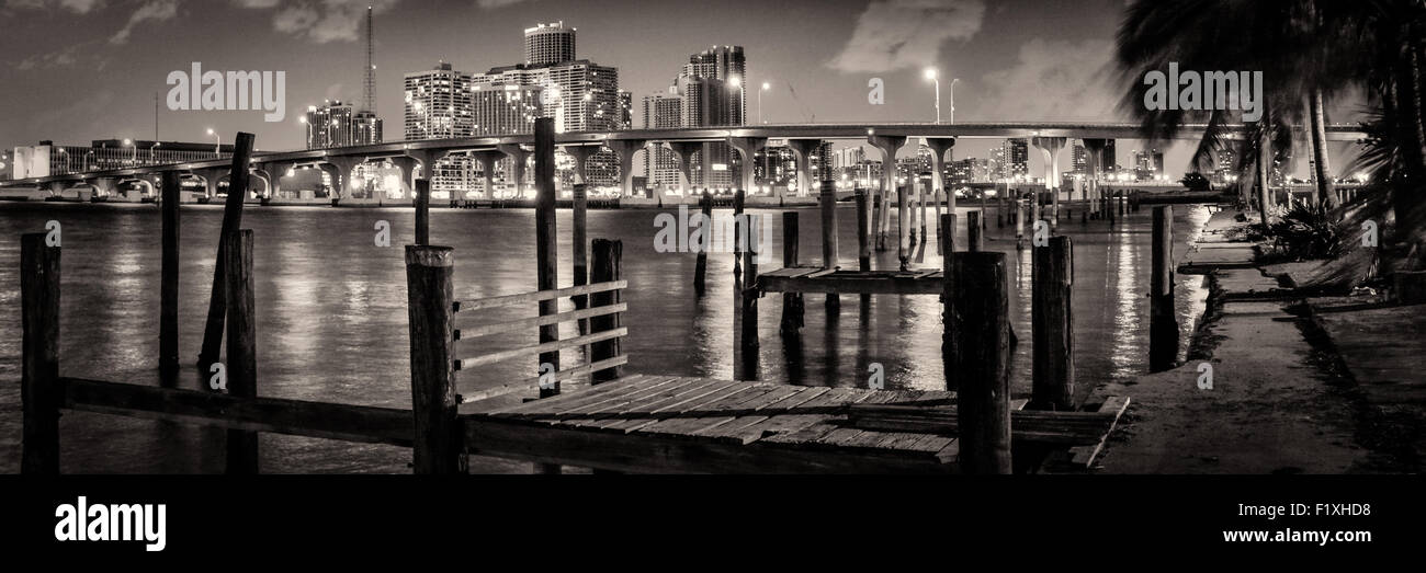 Pier over the Atlantic ocean, Miami, Miami-Dade County, Florida, USA ...