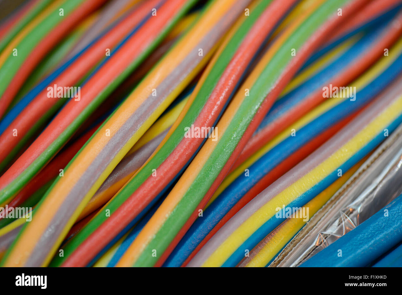 Colourful wires hi-res stock photography and images - Alamy