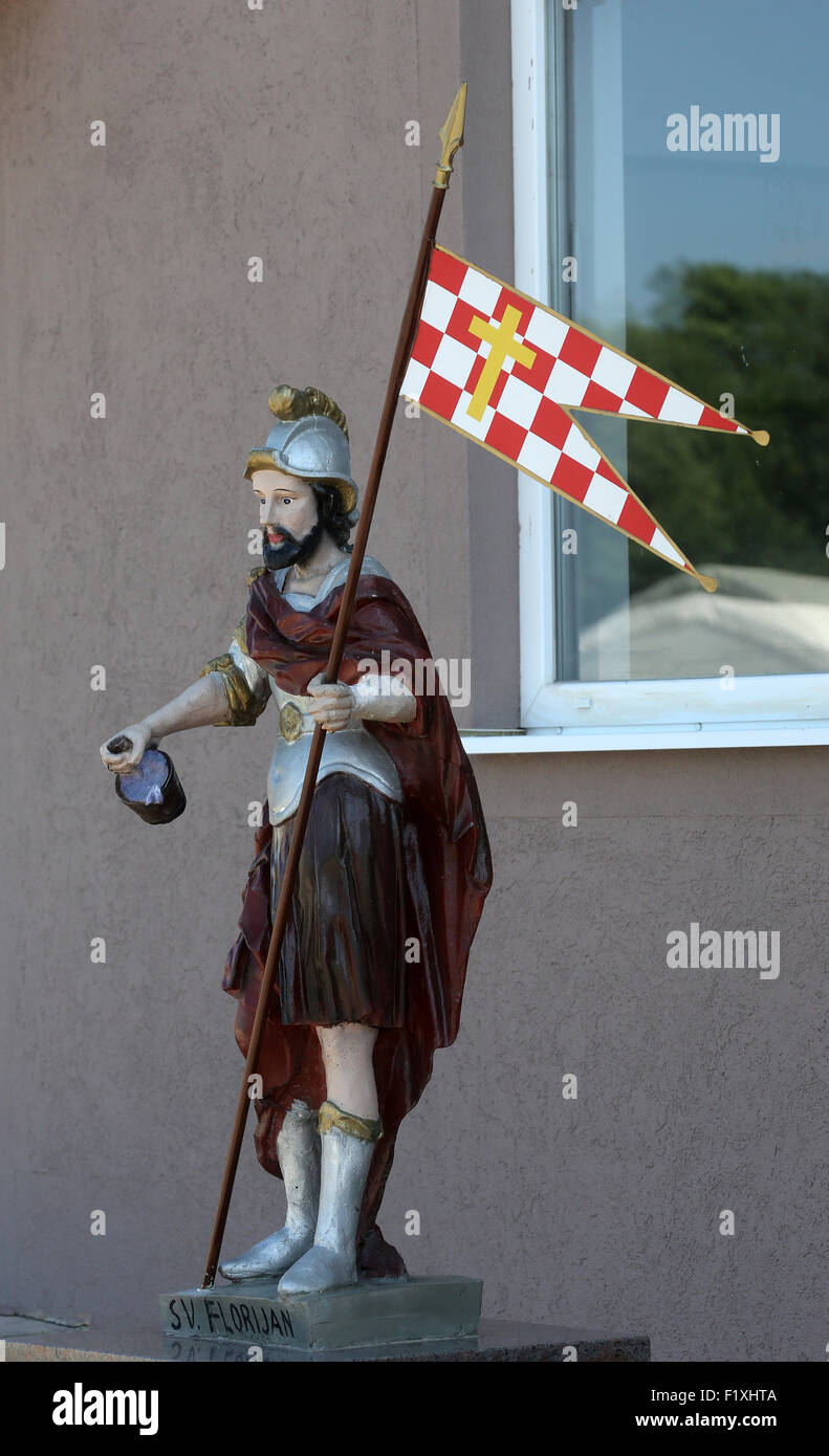 St. Florian patron of firefighters Stock Photo - Alamy