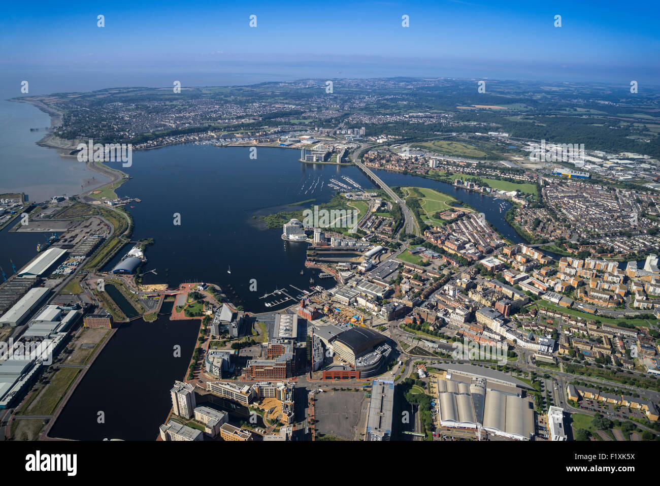 Cardiff Bay Aerial High Resolution Stock Photography and Images - Alamy