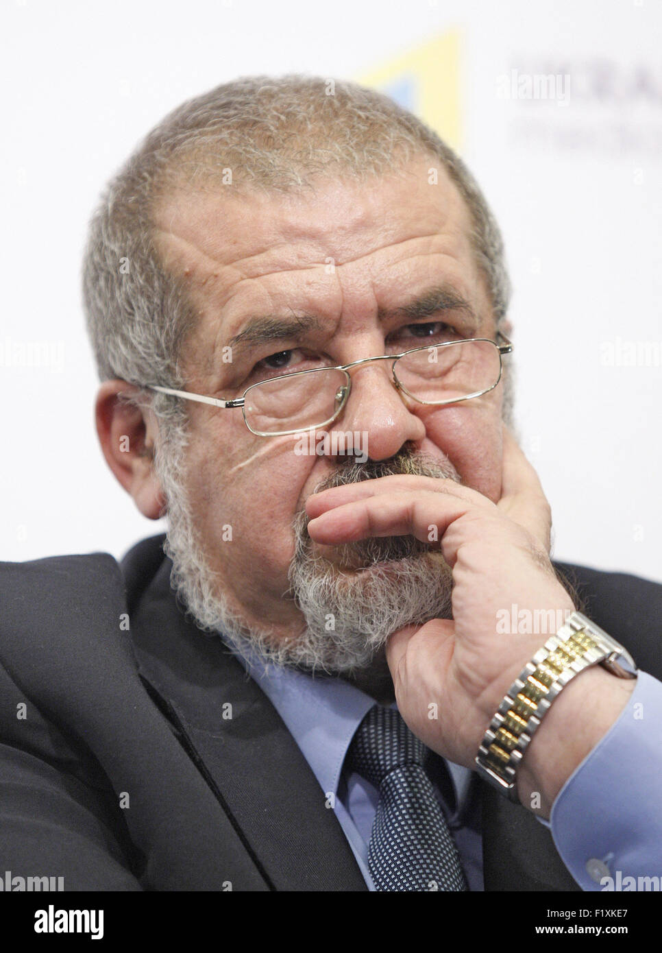 Kiev, Ukraine. 8th Sep, 2015. The chairman of the Mejlis of the Crimean ...