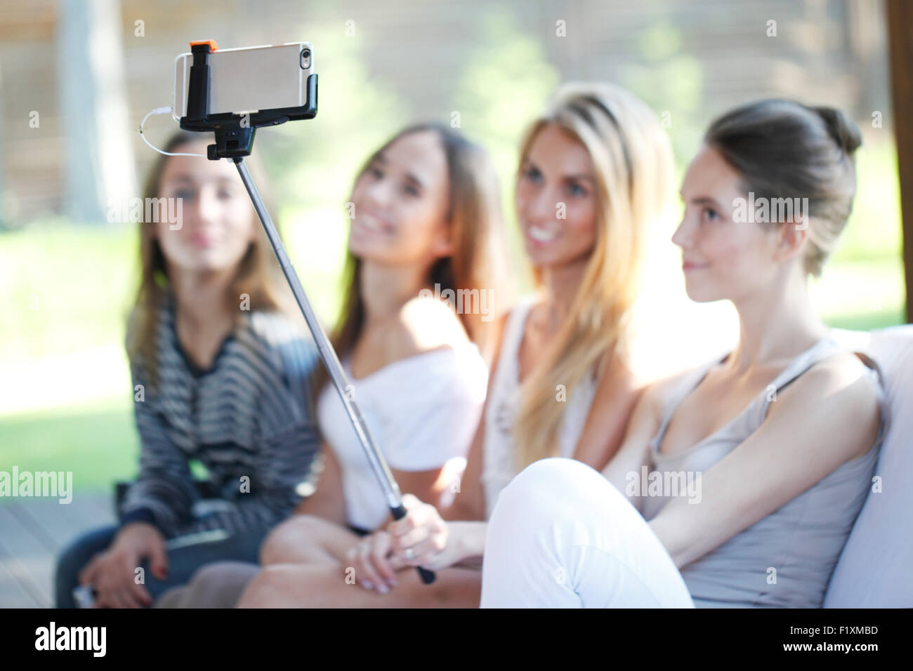 Group friends selfie in hi-res stock photography and images - Alamy