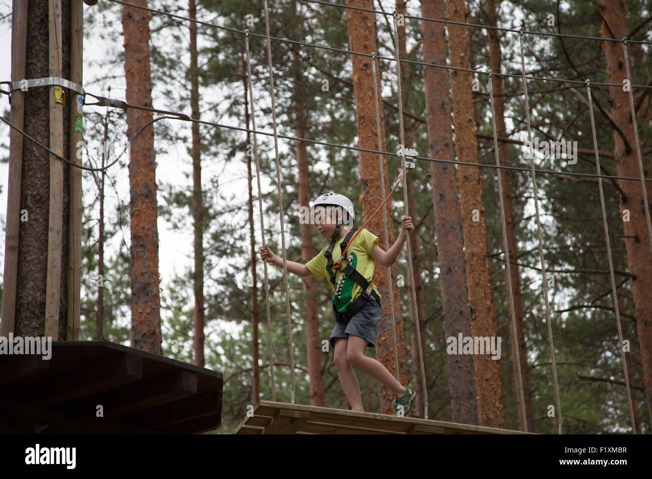 the boy passing an obstacle Stock Photo - Alamy
