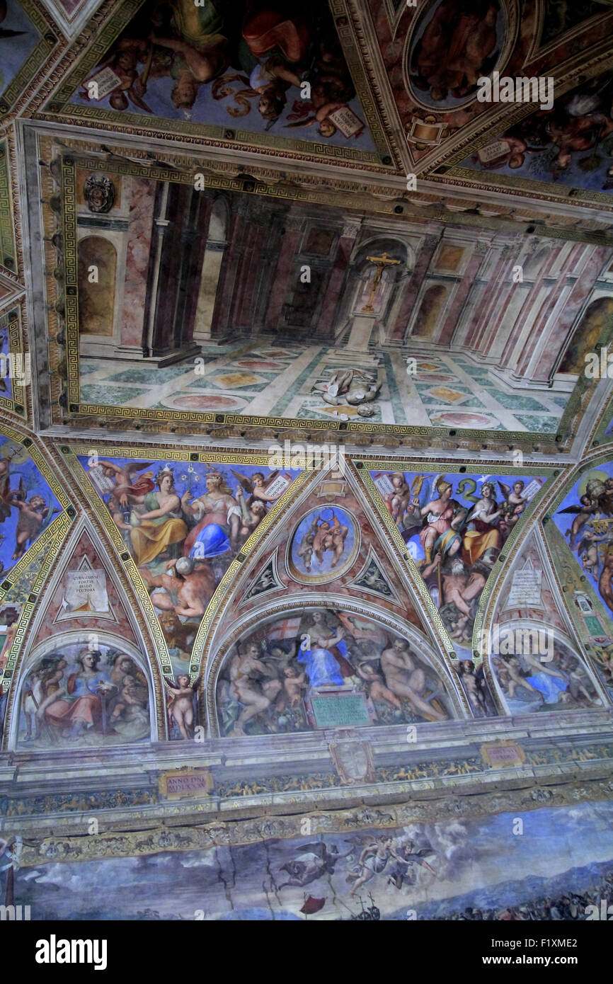 Raphael Rooms, Constantin room. Vatican Museums. The Vatican, Rome ...
