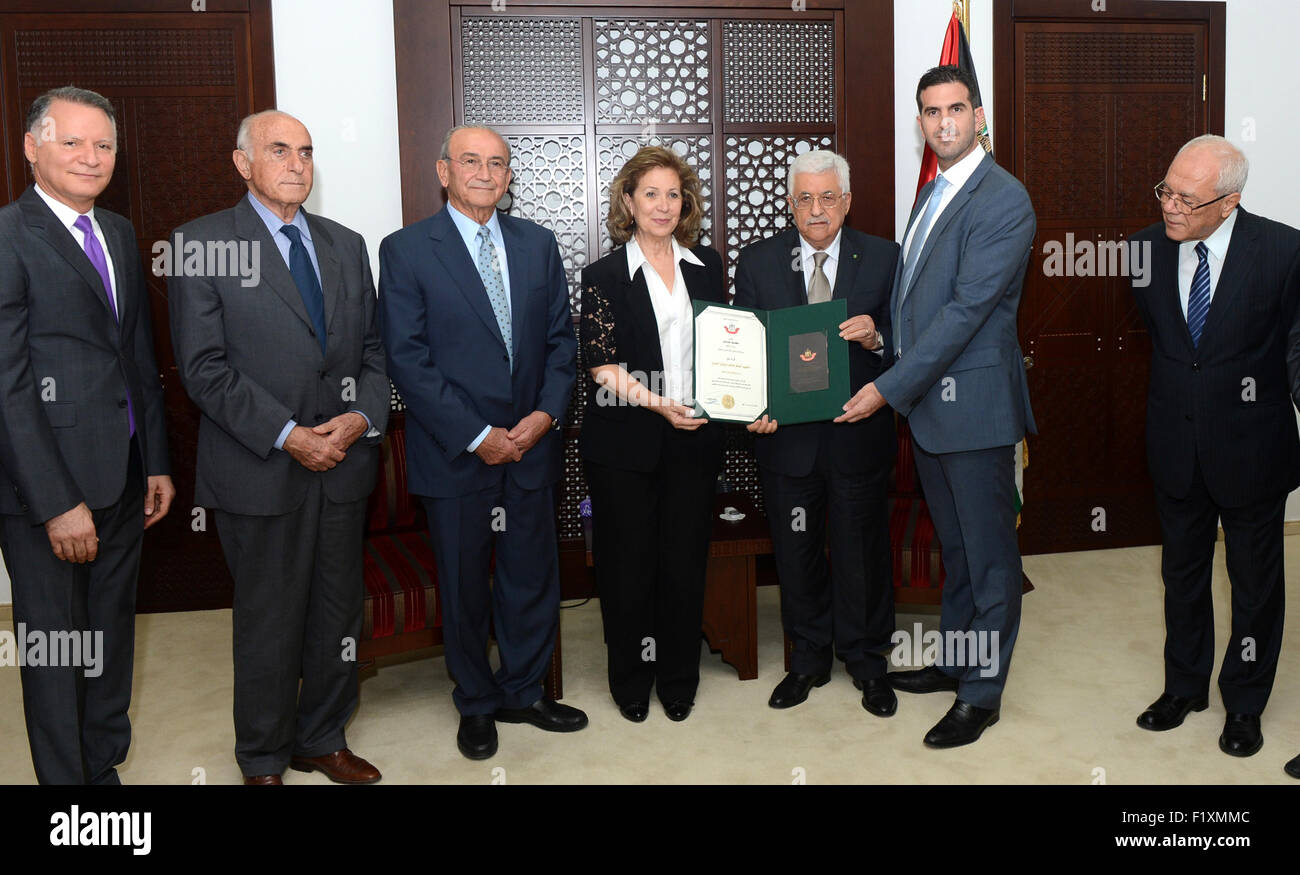 Ramallah, West Bank, Palestinian Territory. 8th Sep, 2015. Palestinian ...