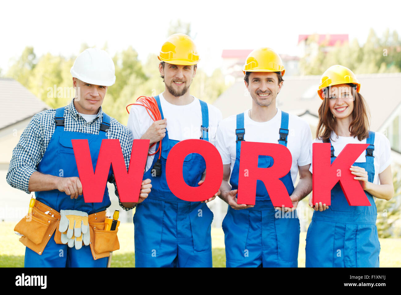Group of workmen hi-res stock photography and images - Alamy