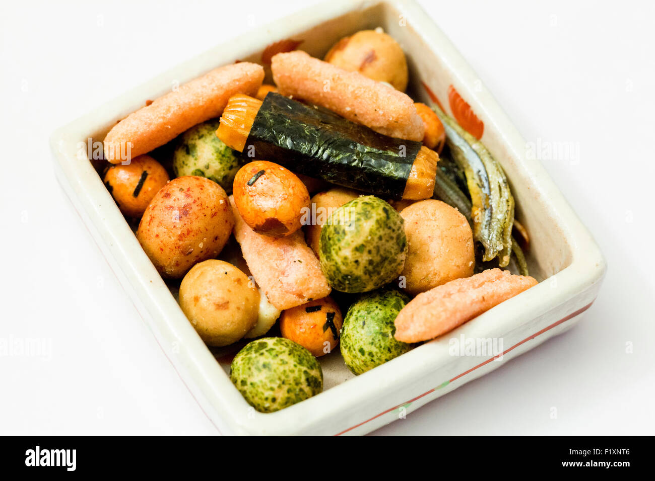 Arare Japanese rice crackers Stock Photo - Alamy