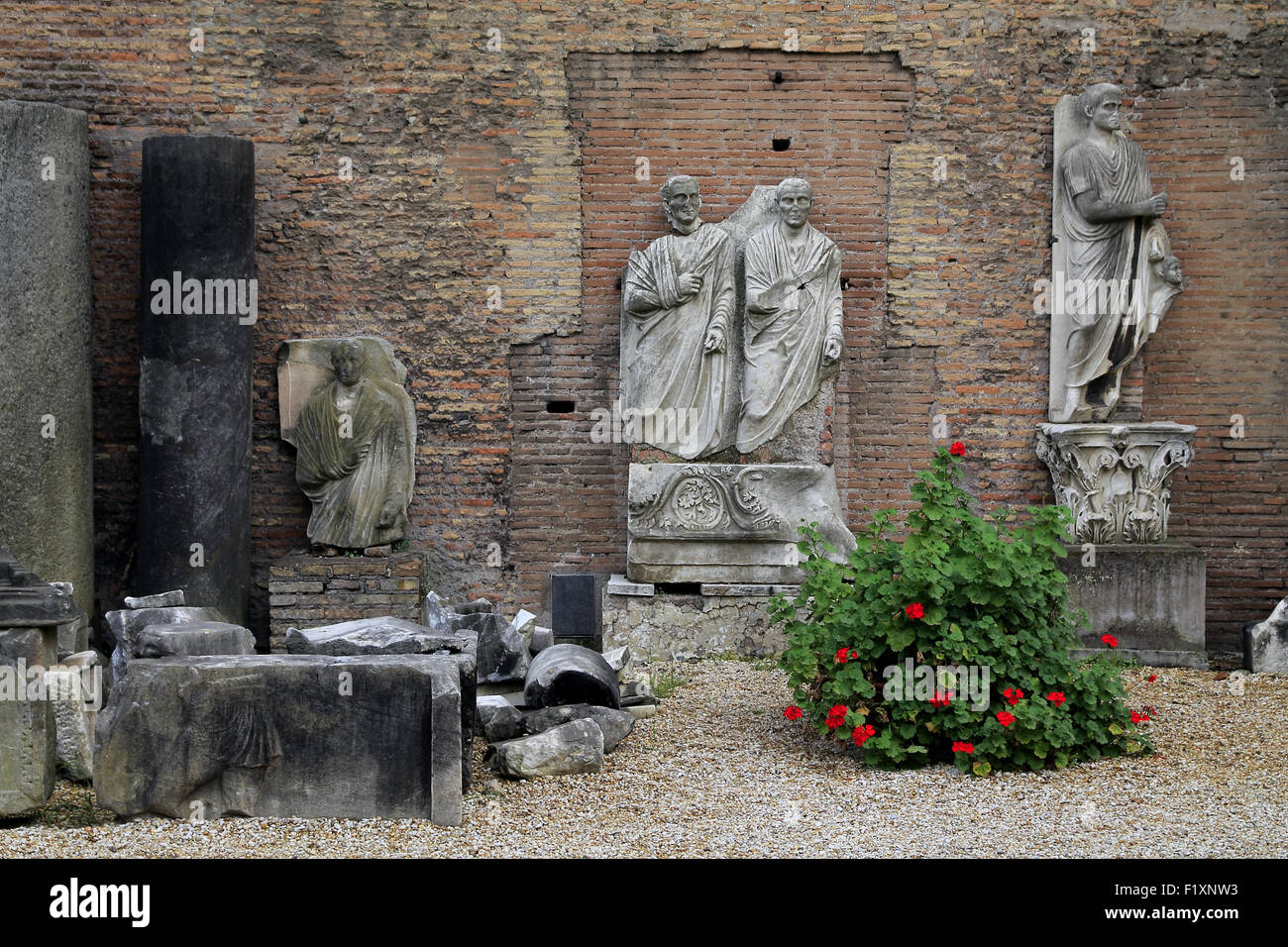 Outside the National Roman Museum in the Diocletian Baths. Rome, Italy ...