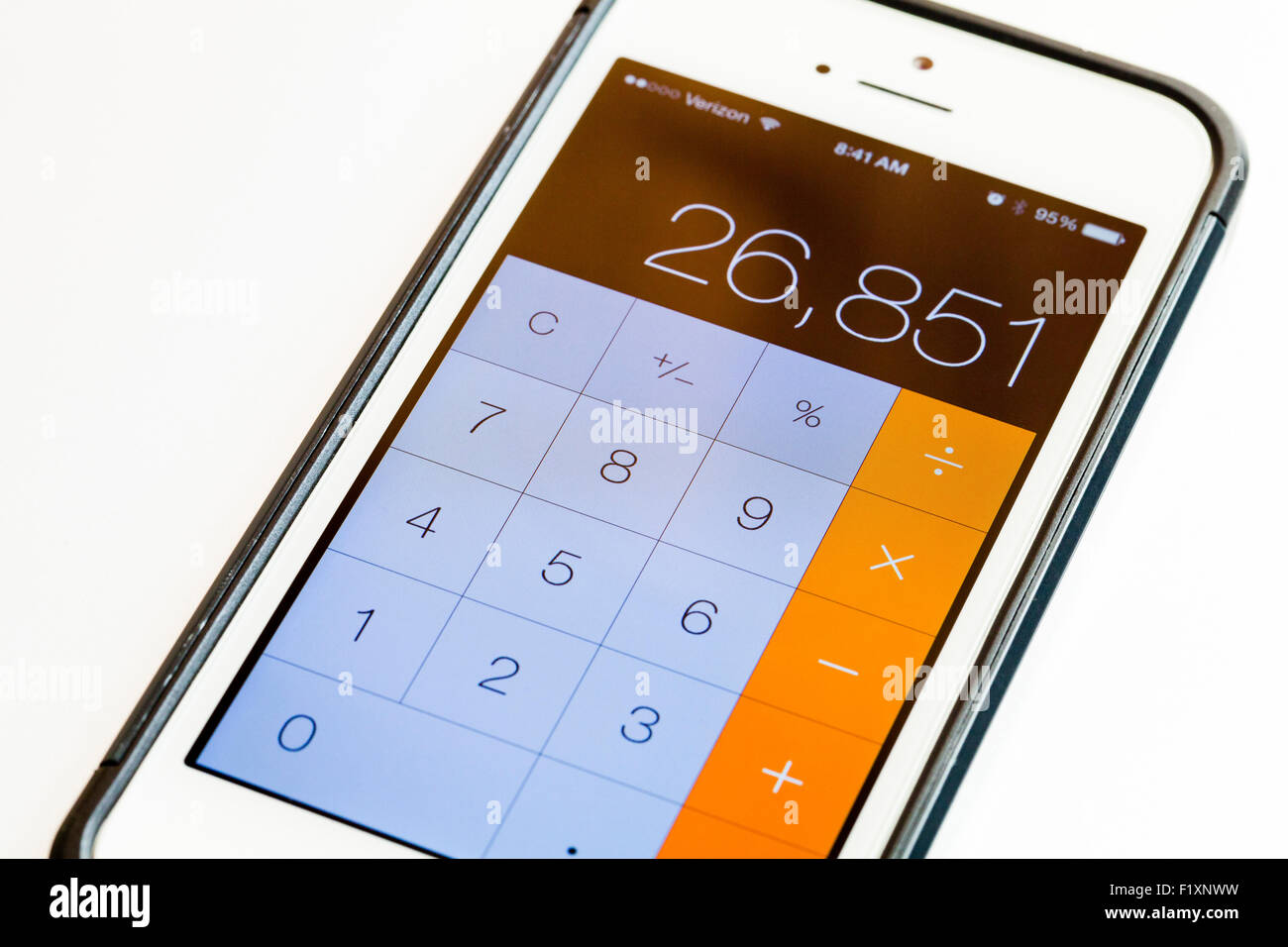 Iphone calculator hi-res stock photography and images - Alamy