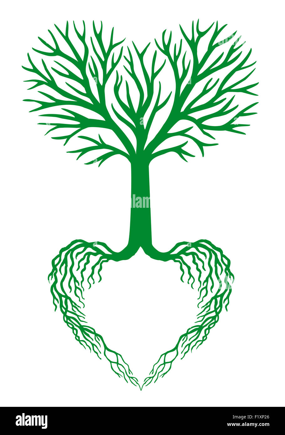 Heart Tree Drawing