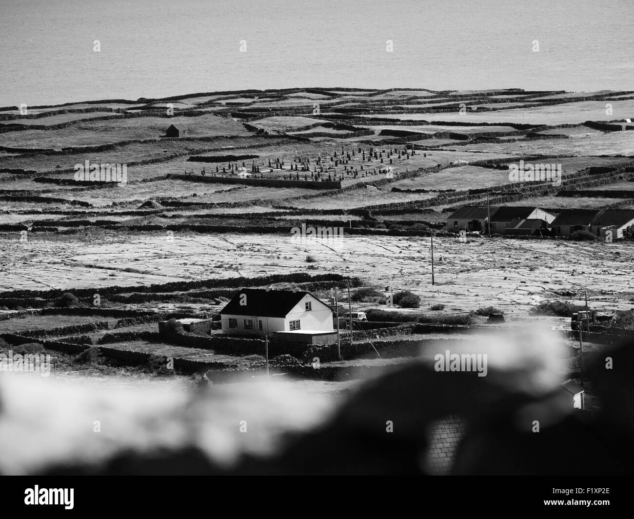 View from a high point on the island of Inishmaan Stock Photo - Alamy