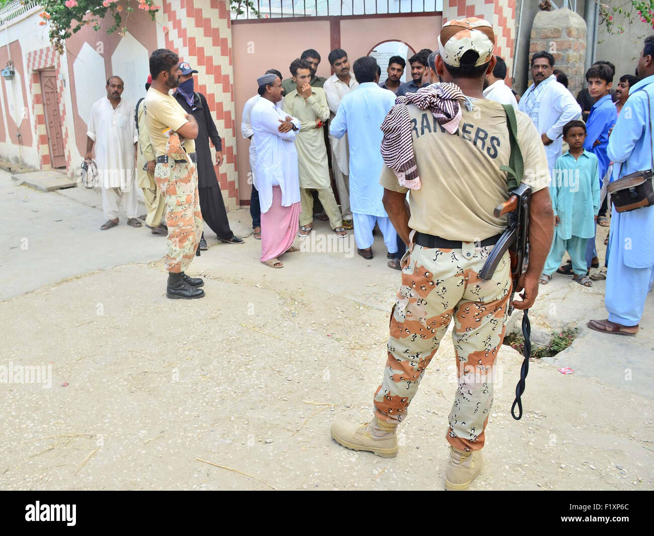 Sindh Rangers cordon off area and raided at different houses during an ...