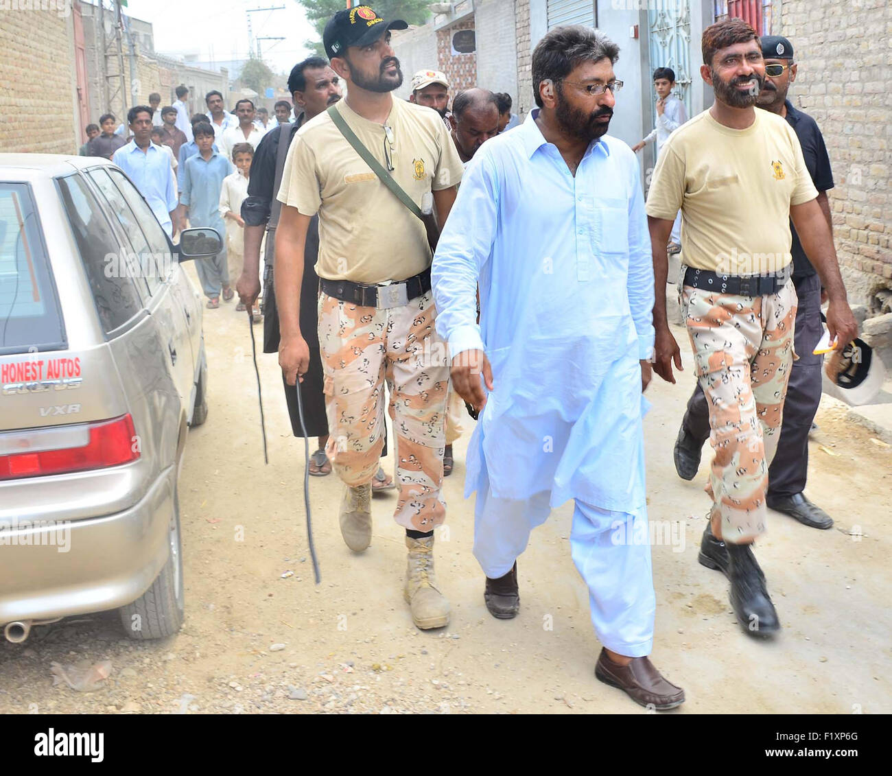 Sindh Rangers cordon off area and raided at different houses during an ...