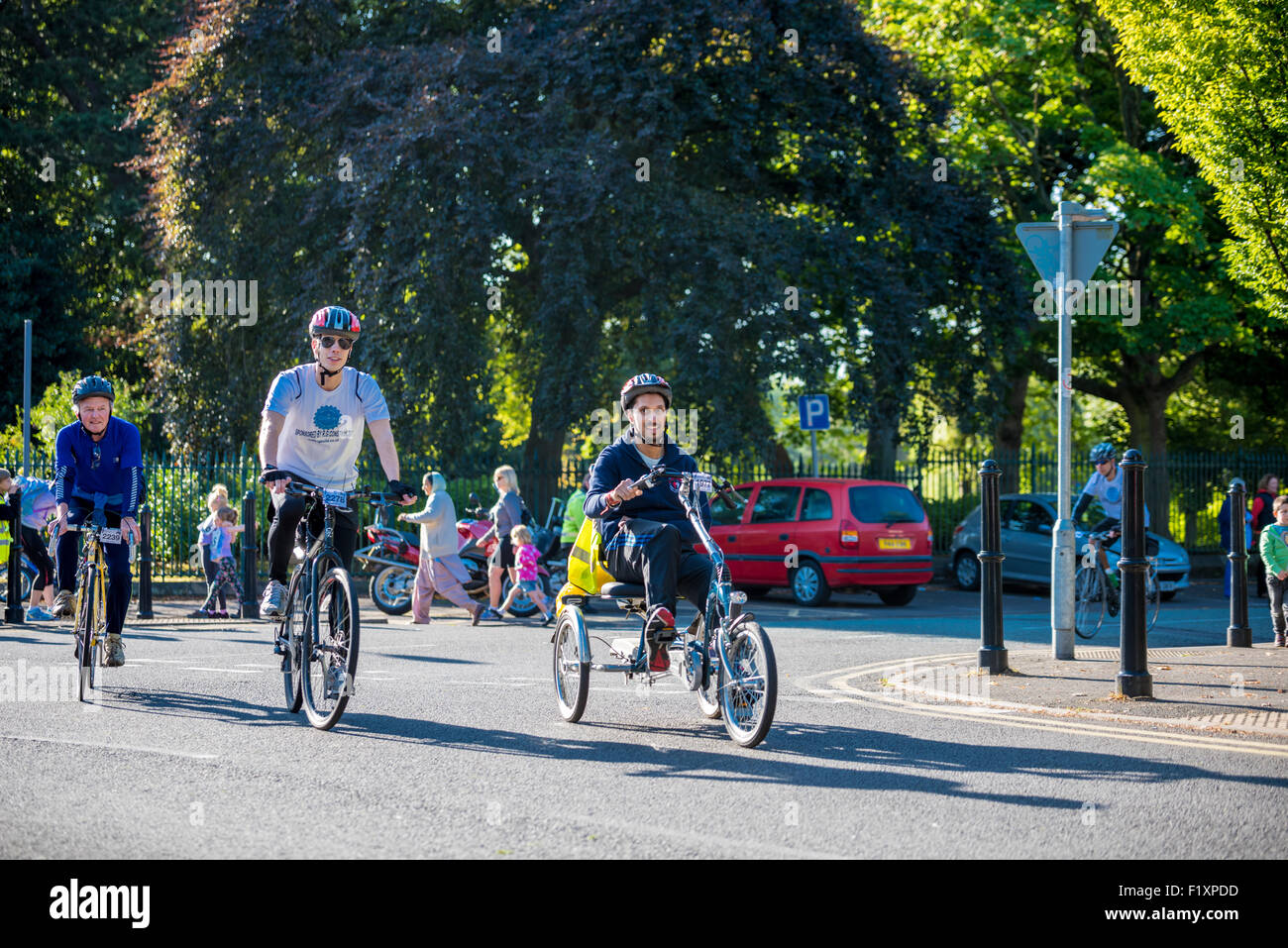 Riders during the 20k bike ride at The Carvers sponsored Wolverhampton ...