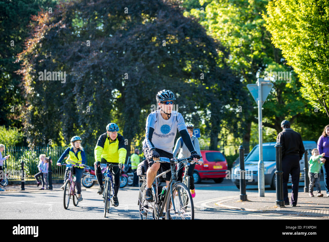 Riders during the 20k bike ride at The Carvers sponsored Wolverhampton ...