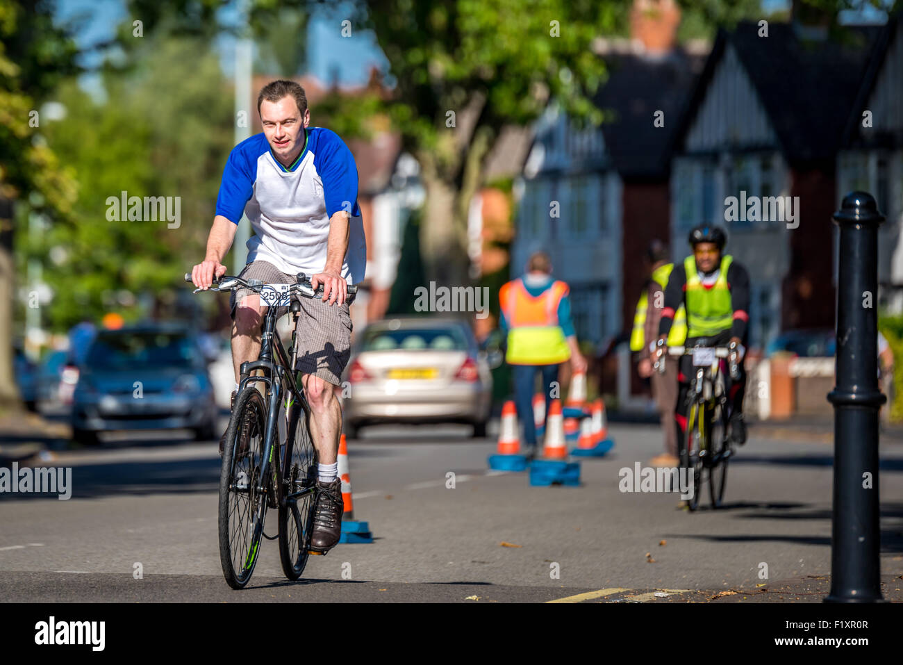 Riders on the road during the 20k bike ride at The Carvers sponsored ...