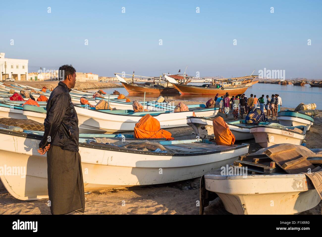 Sultanate of Oman, gouvernorate of Ash Sharqiyah, Al Ashkarah fishing ...