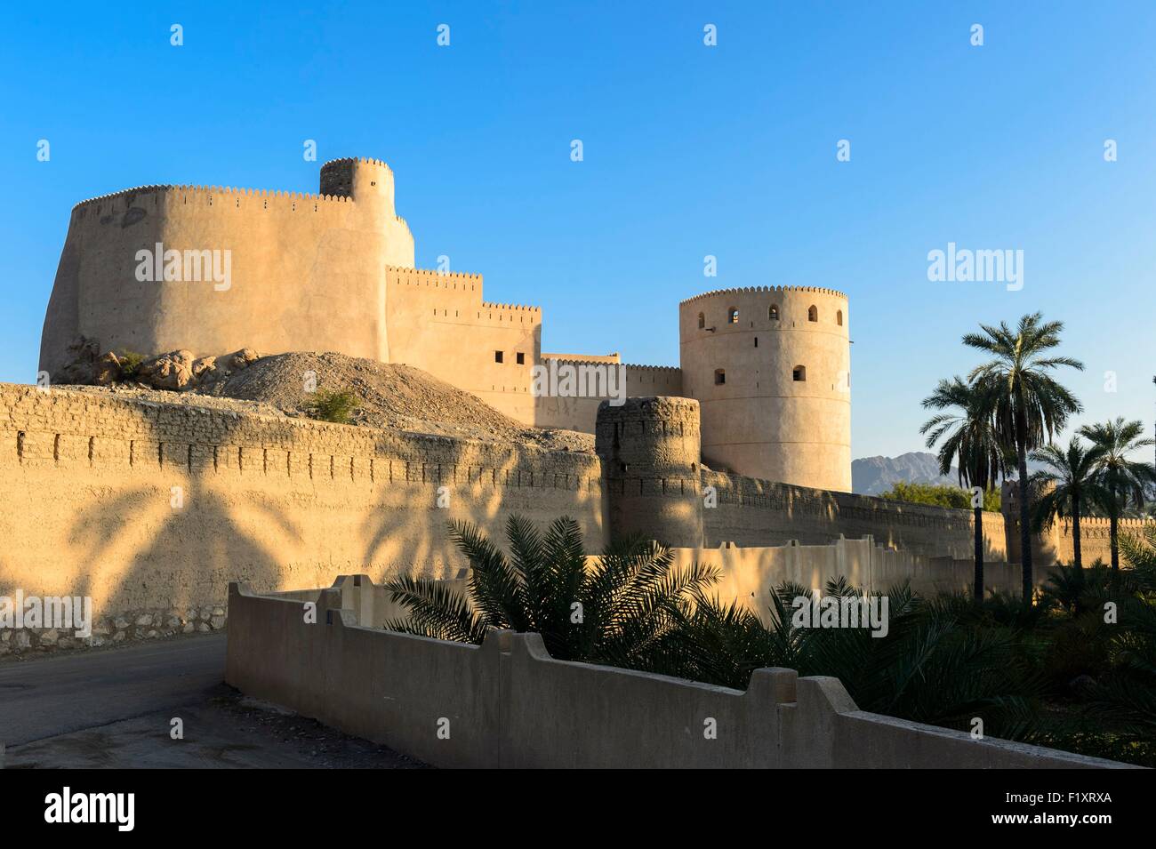 Sultanate of Oman, gouvernorate of Al-Batina, Rustaq, the fort Stock ...