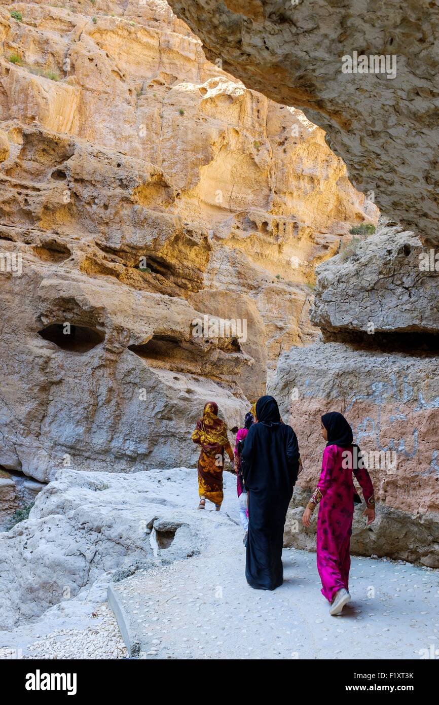 Sultanate of Oman, gouvernorate of Ash Sharqiyah, Wadi ash Shab Stock ...