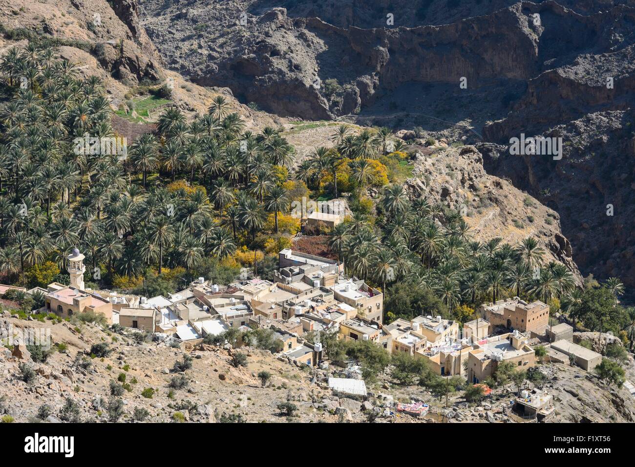 Sultanate of Oman, gouvernorate of Al-Batinah, Al Hajar Mountains range ...