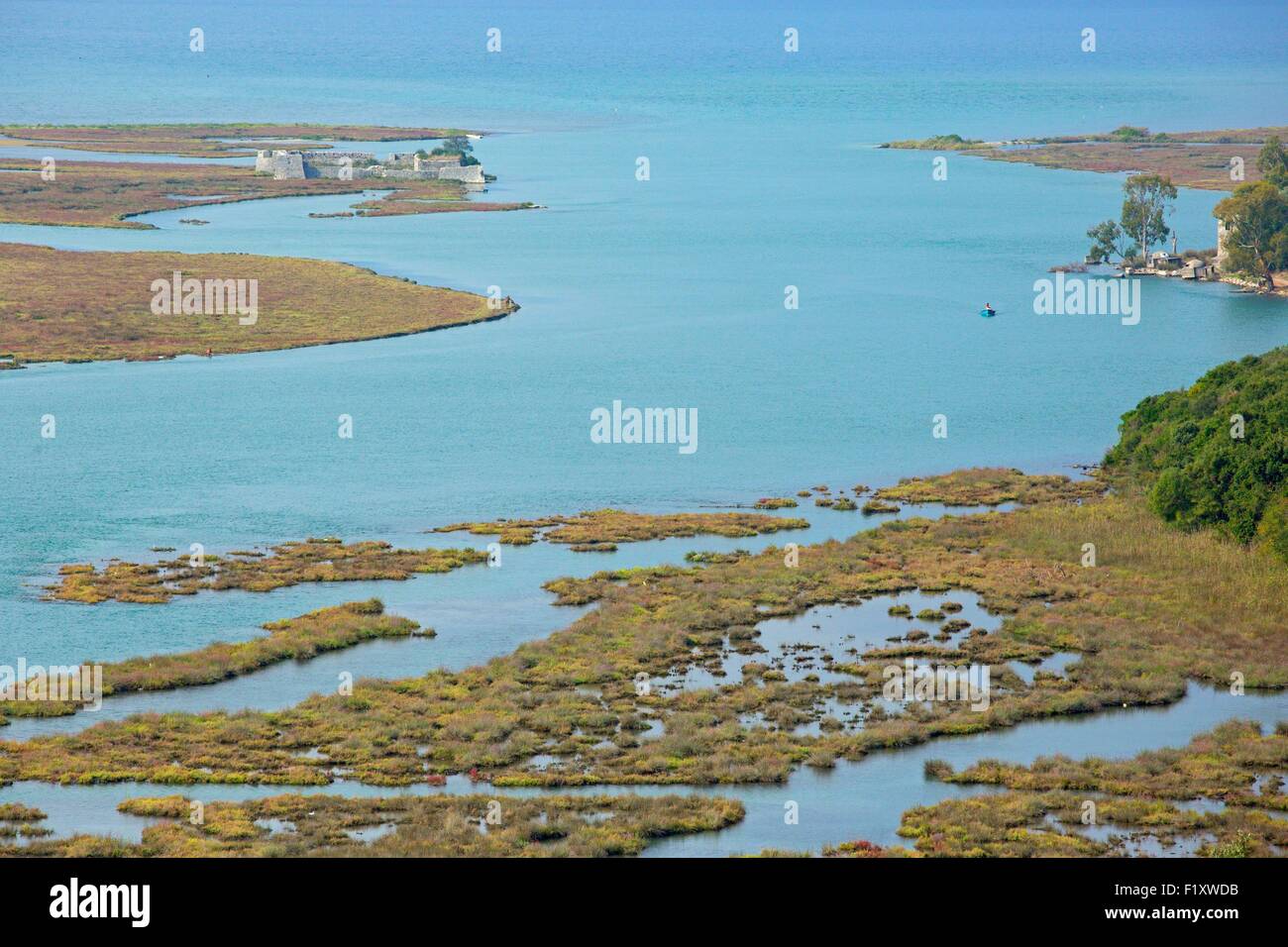 Albania, Butrint lagoon, Park Kombetar Stock Photo - Alamy