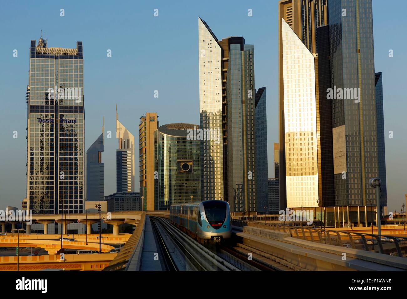 United Arab Emirates, Dubai, DIFC and subway Stock Photo - Alamy