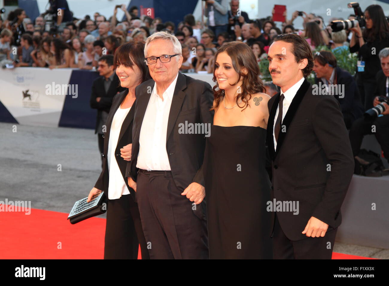 Venice, Italy. 08th Sep, 2015. From right Pier Giorgio Bellocchi with ...
