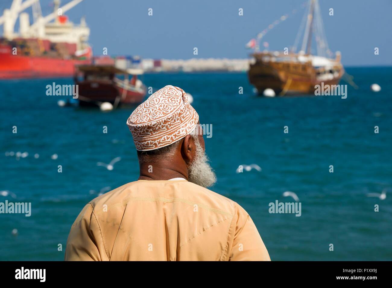Oman, Muscat, Muttrah port Stock Photo - Alamy