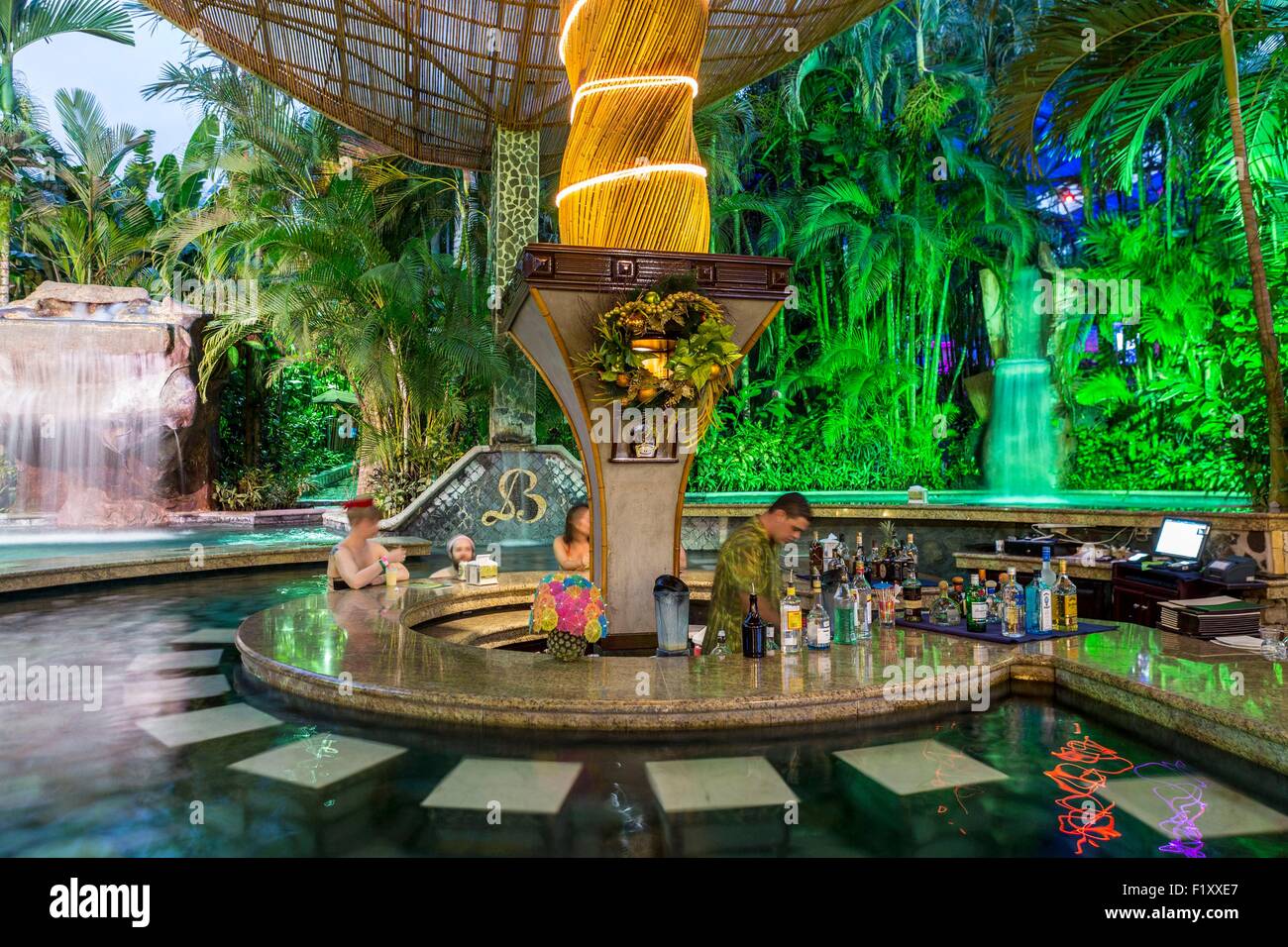 Costa Rica, Alajuela province, La Fortuna, the Baths of Baldi Resort ...