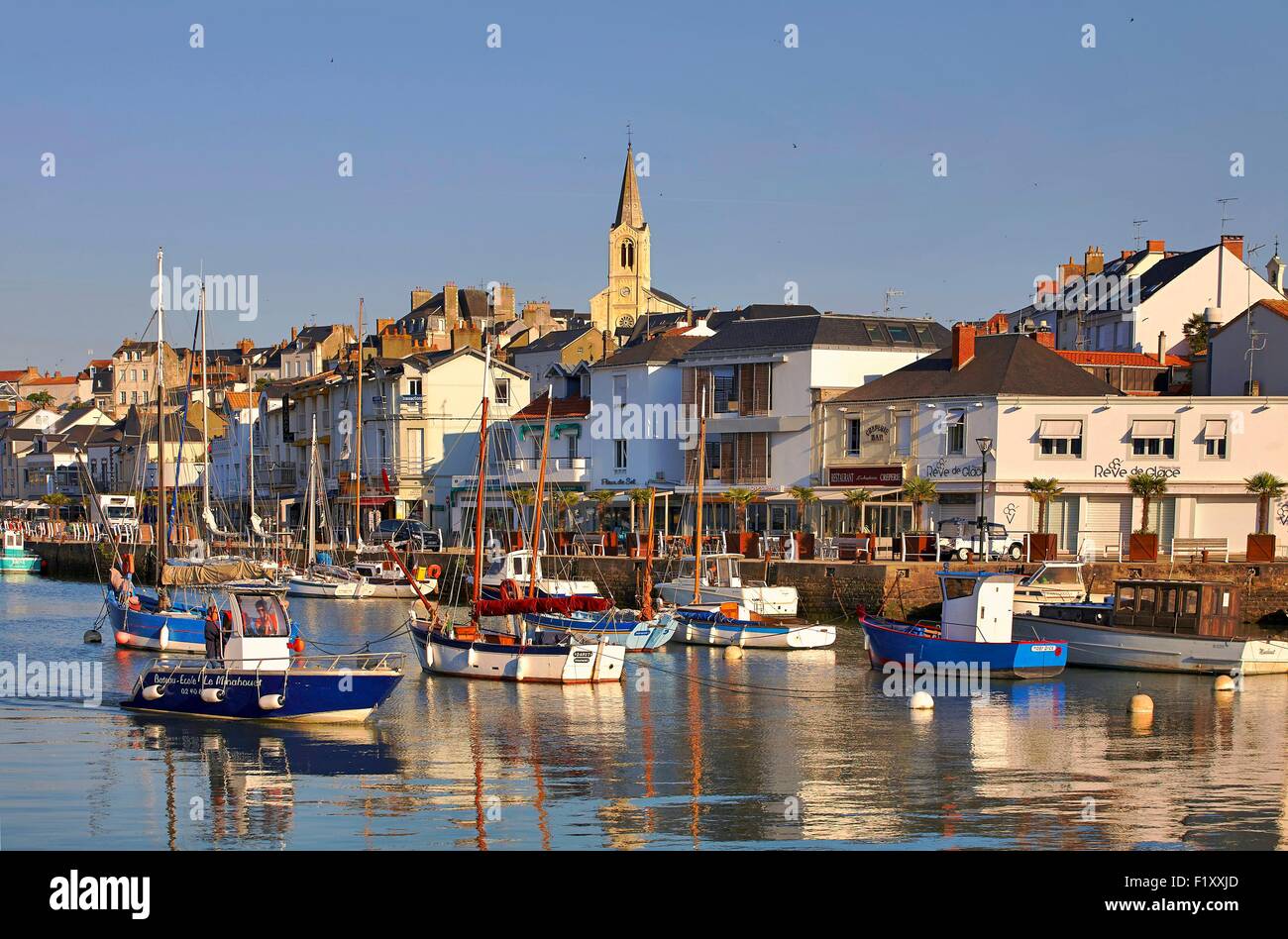 France, Loire Atlantique, Pornic, Fishing port Stock Photo - Alamy